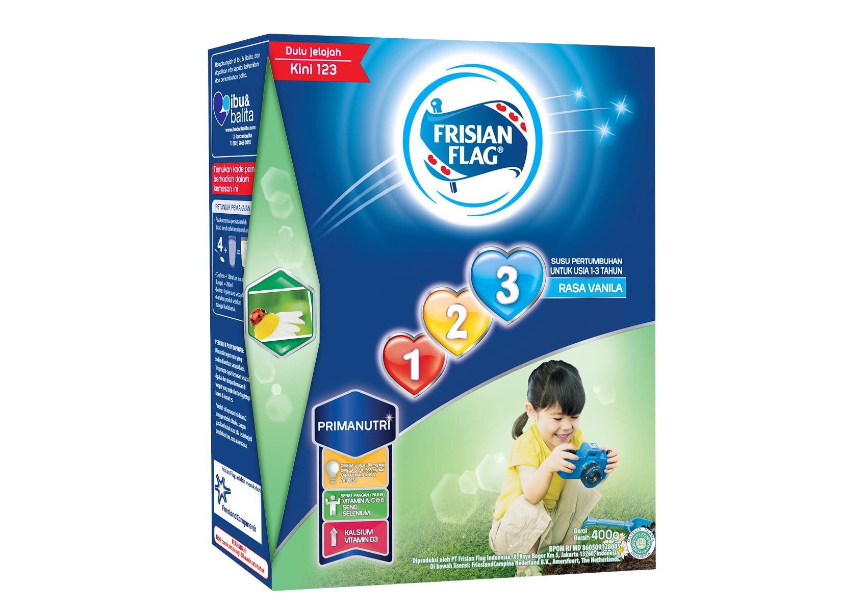 Frisian Flag 123 PRIMANUTRI Vanila | Frisian Flag Indonesia